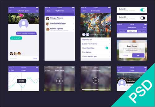 170+ Professional Free Photoshop UI Kits | PSDreviews